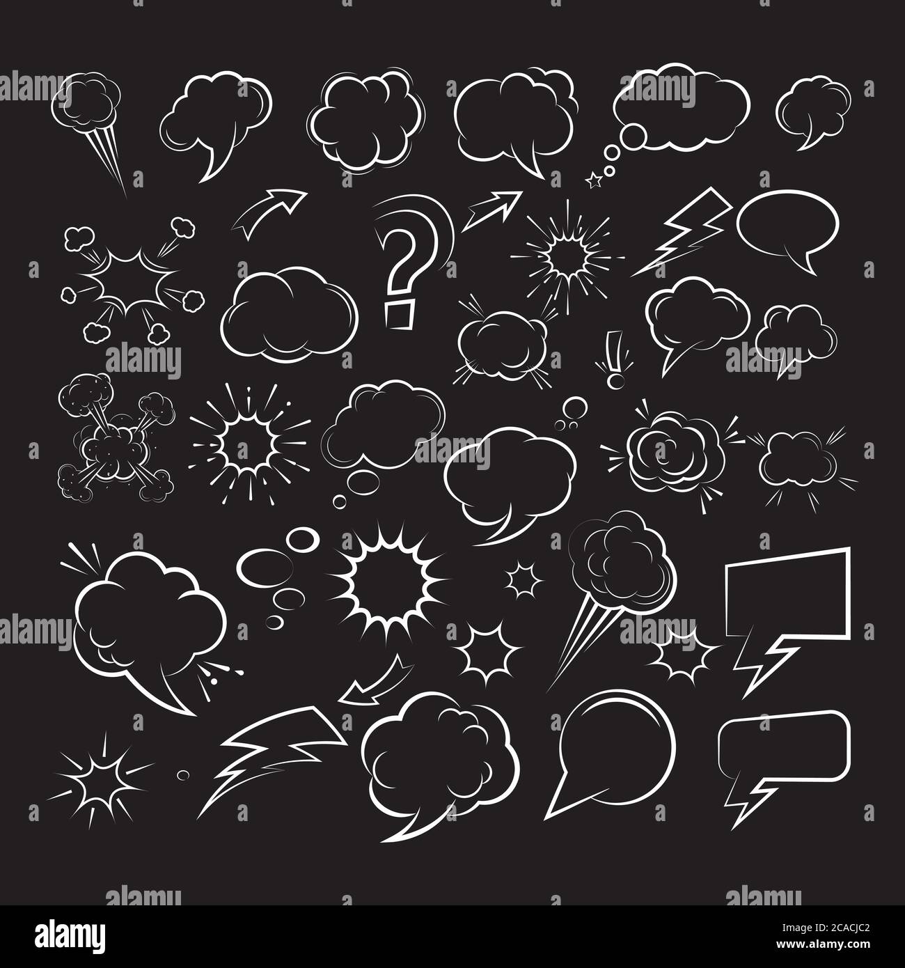 Cloud Comic Book Design Element Vector Illustration Stock Vector Image ...