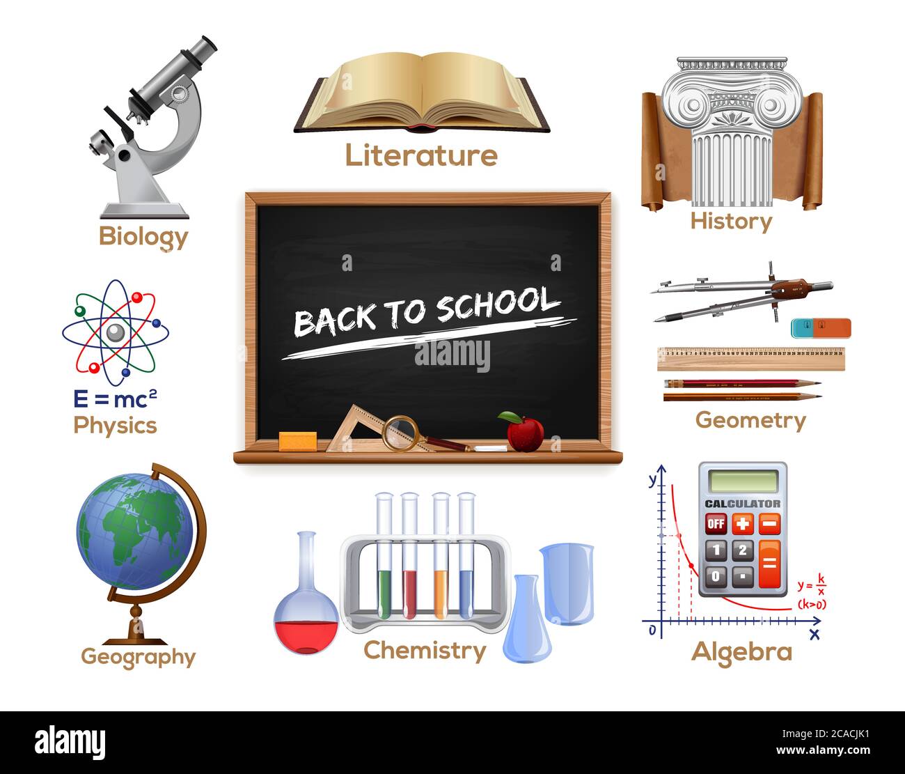 School subjects hi-res stock photography and images - Alamy