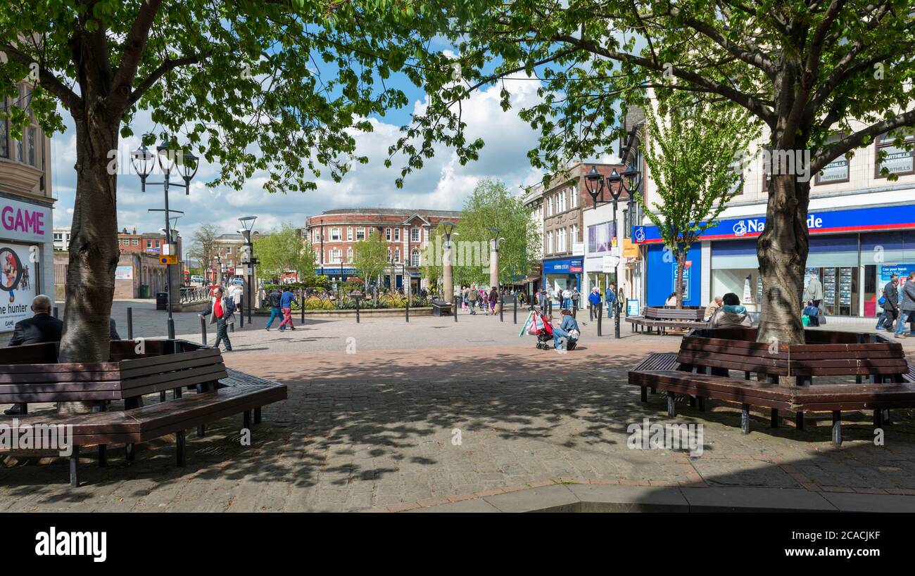 Sunny Summer view of Effingham Street and All Saints Square in ...