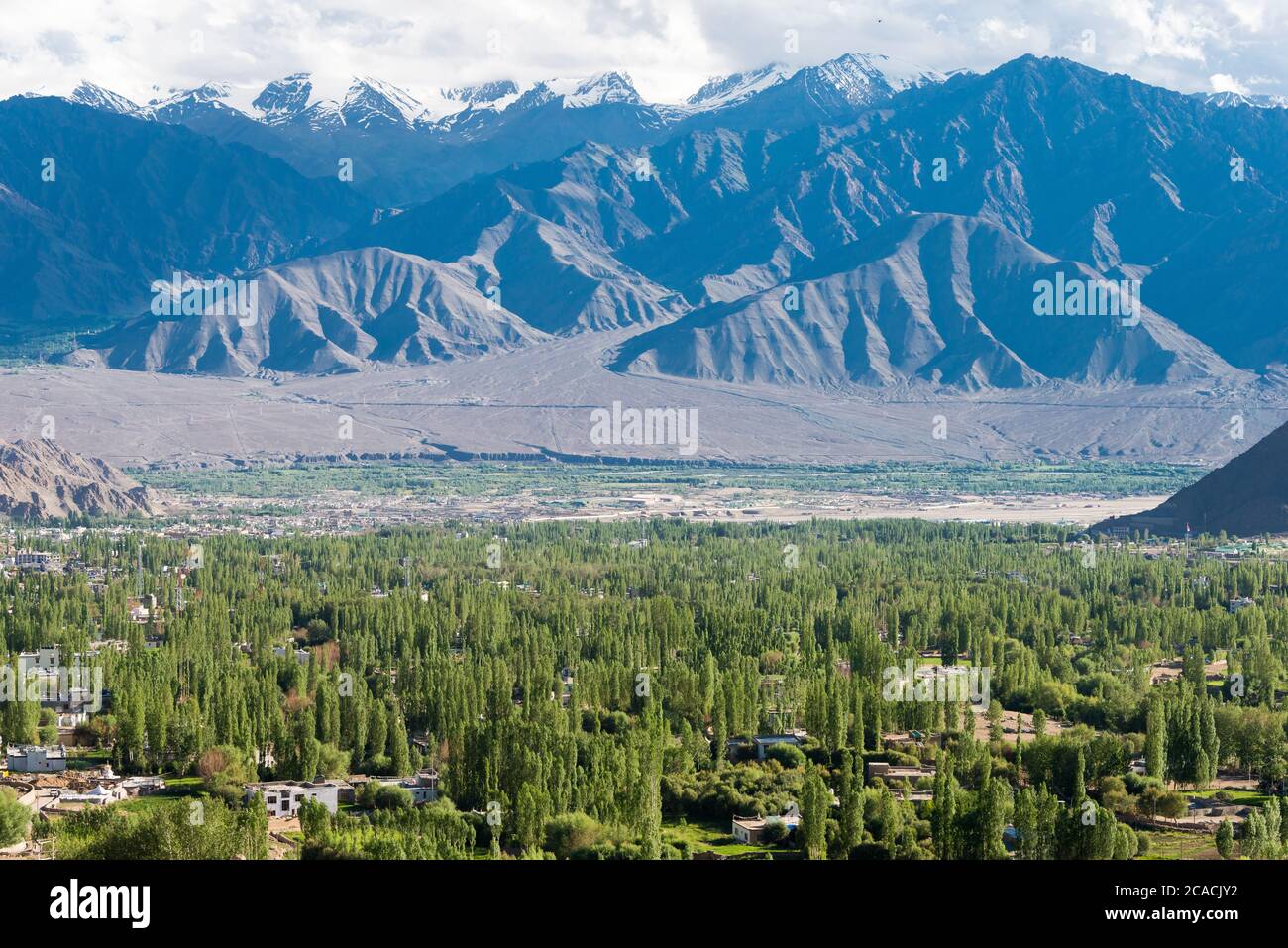 Ladakh, India - Beautiful scenic view from Between Khardung La Pass ...