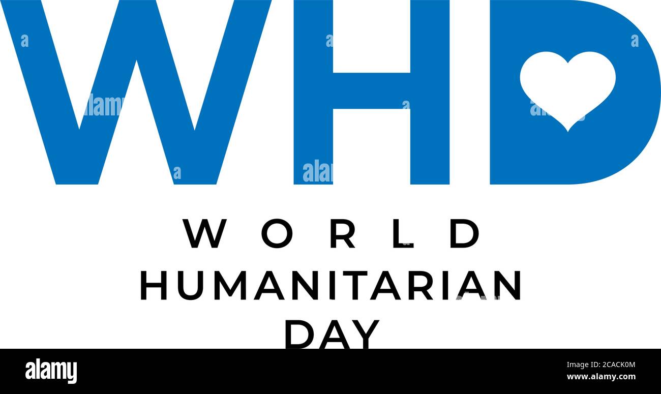 Vector illustration on the theme of World Humanitarian day observed ...