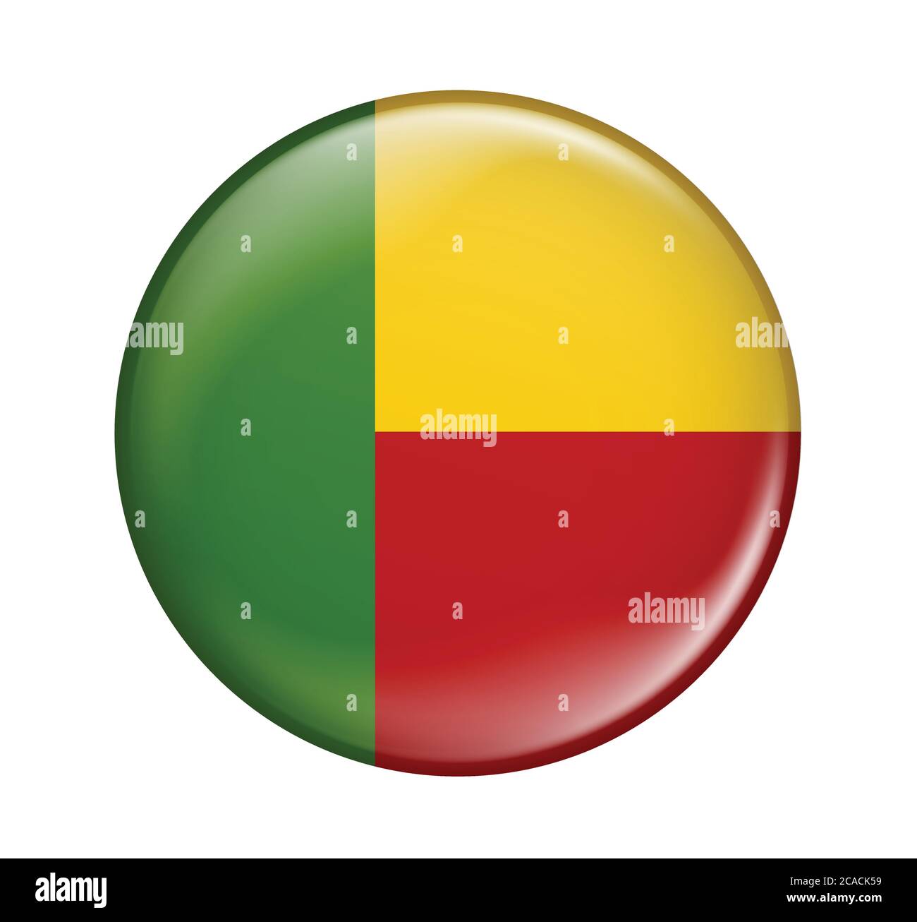 Benin flag icon isolated on white background.Benin flag.Flag icon glossy Stock Vector Image ...