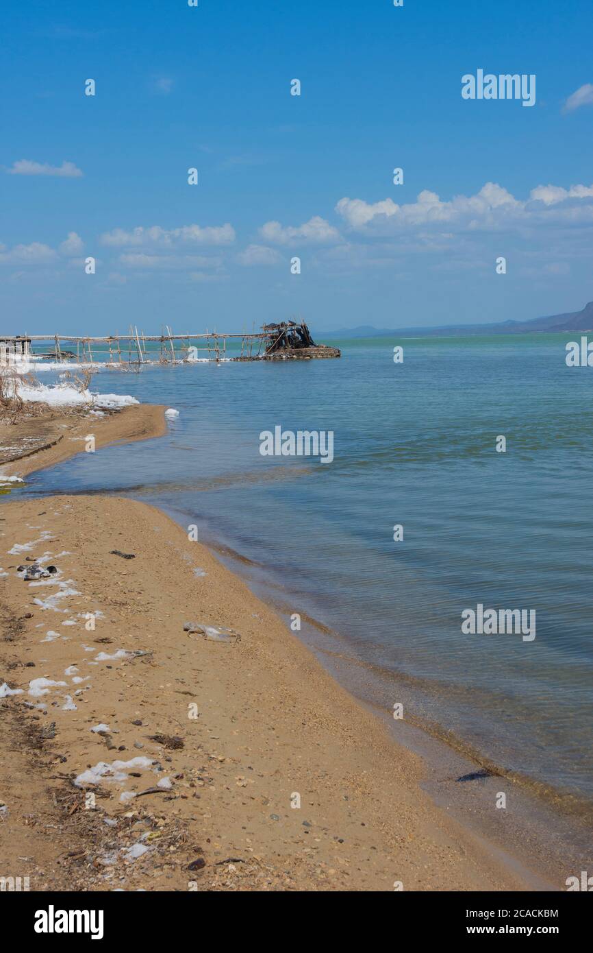 Scenic Afrera salt lake, Afar region, Ethiopia Stock Photo - Alamy