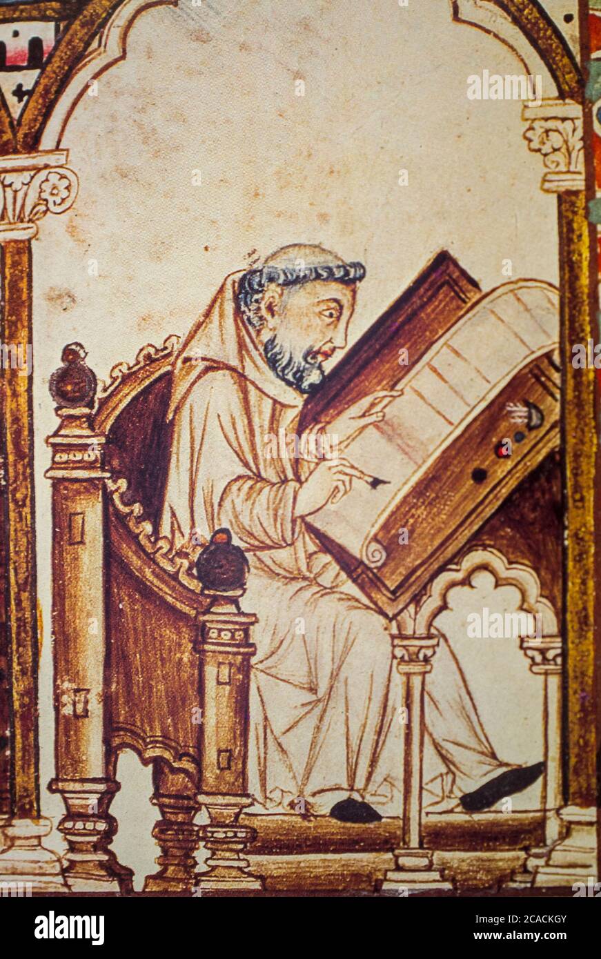 Medieval Library Monk High Resolution Stock Photography and Images - Alamy