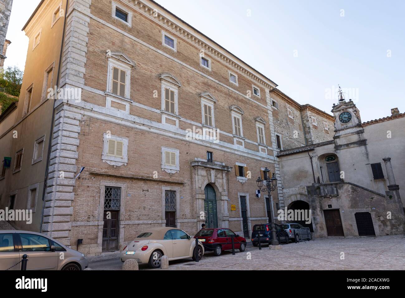 amelia,italy august 05 2020:architecture of streets and buildings in ...