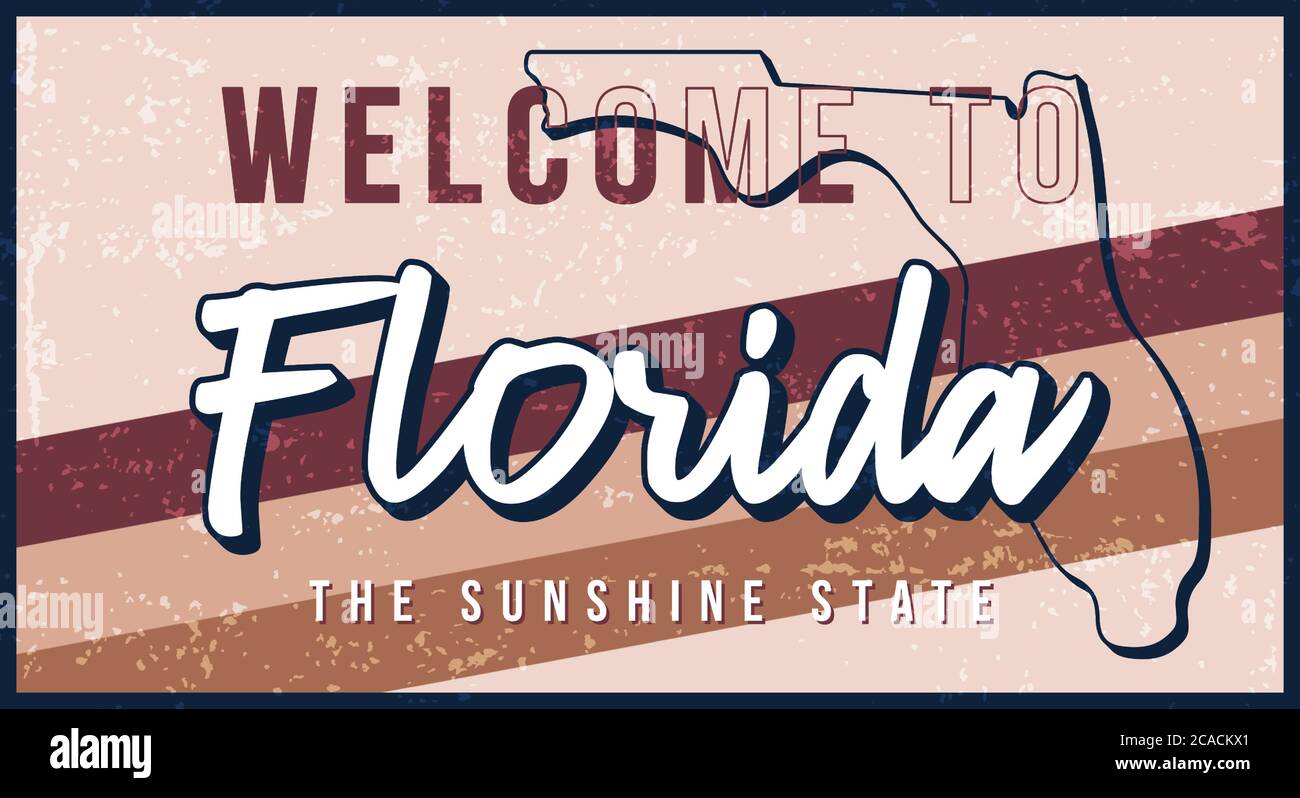 Welcome florida sign sunshine state hi-res stock photography and images ...