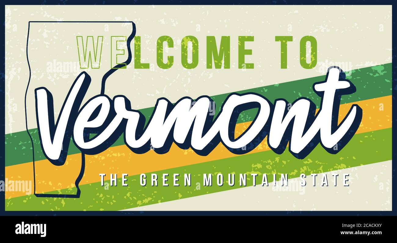 Welcome vermont sign Stock Vector Images - Alamy
