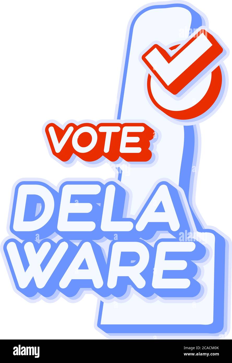 Political map of delaware Stock Vector Images - Alamy