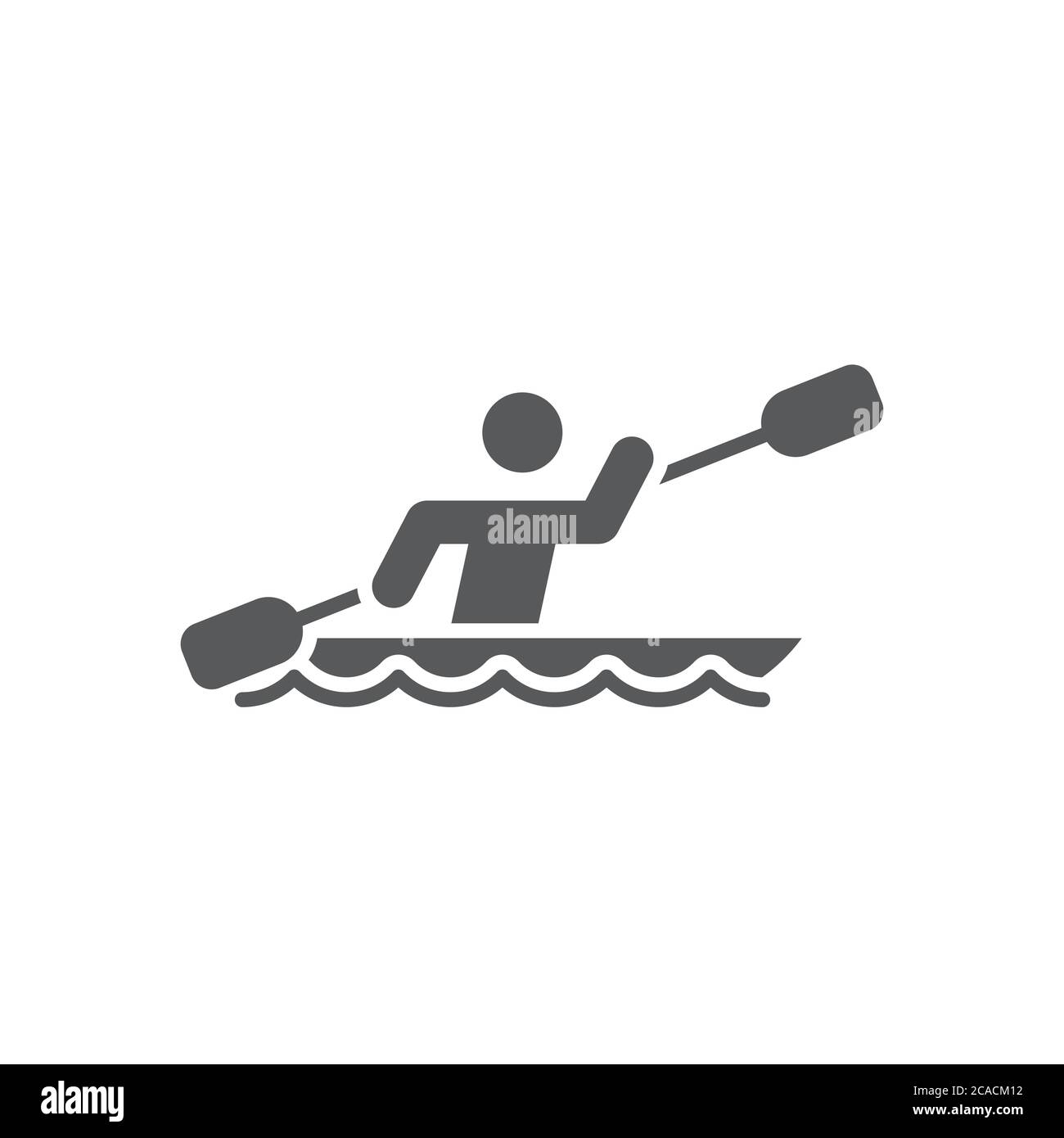 Rowing sport training vector icon symbol isolated on white background ...
