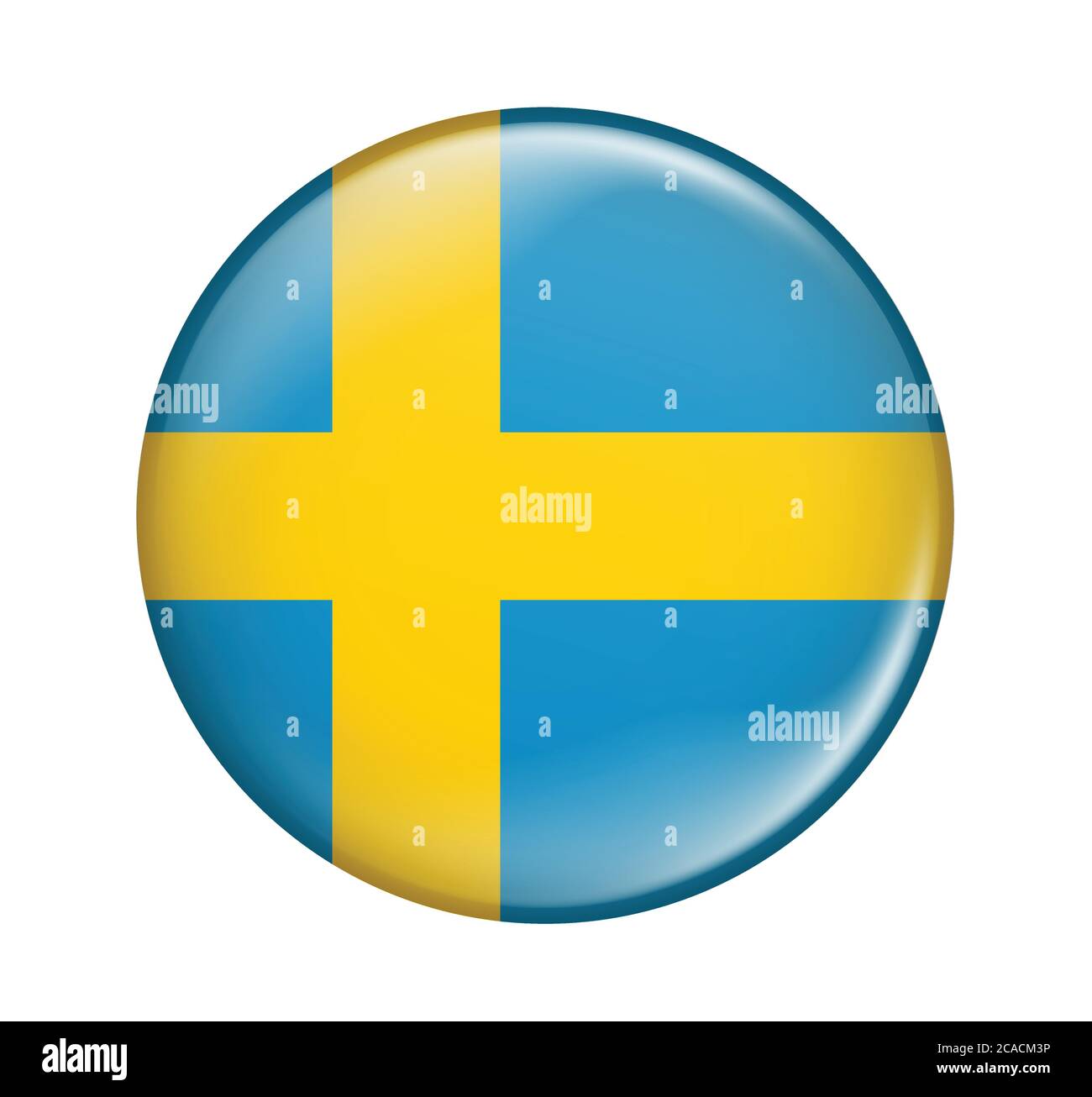 Sweden flag icon isolated on white background.Sweden flag.Flag icon ...