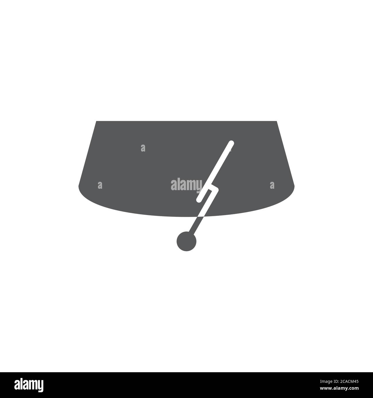 Windshield car glass vector icon symbol isolated on white background ...