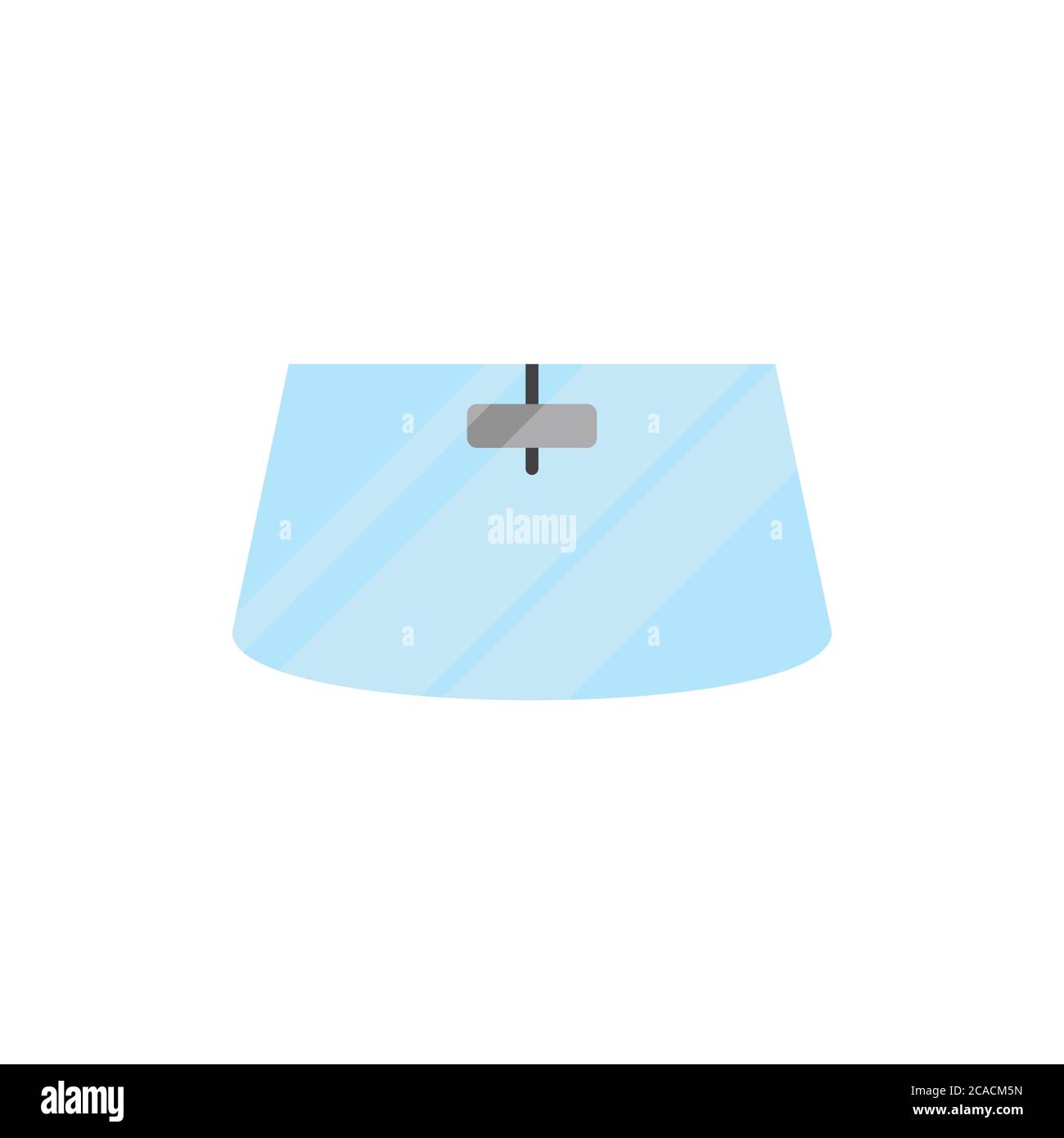 Windshield car glass vector icon symbol isolated on white background ...