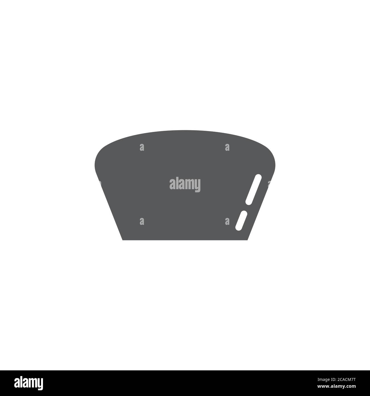 Windshield car glass vector icon symbol isolated on white background ...