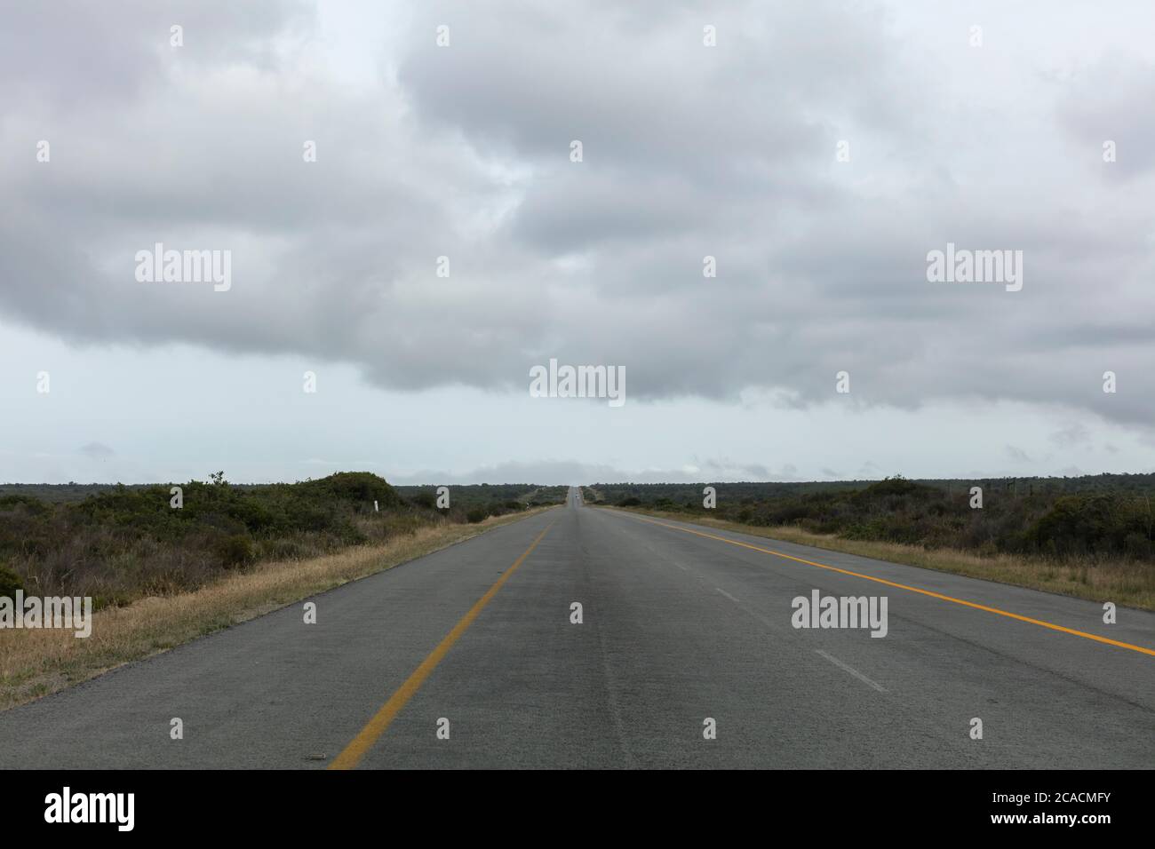 Long Straight Road Stock Photo - Alamy