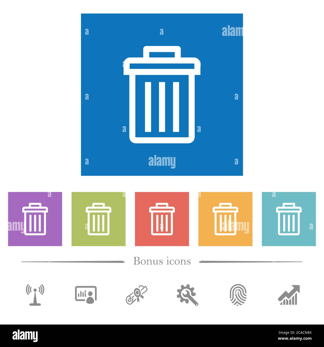 Delete flat white icons in square backgrounds. 6 bonus icons included ...