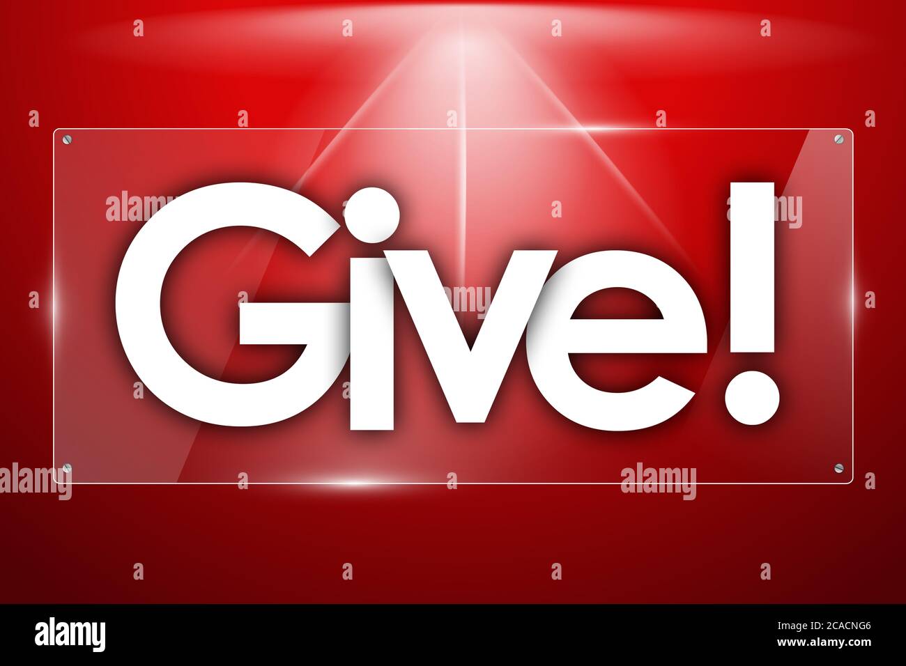 give word in transparent glass shapes Stock Photo - Alamy