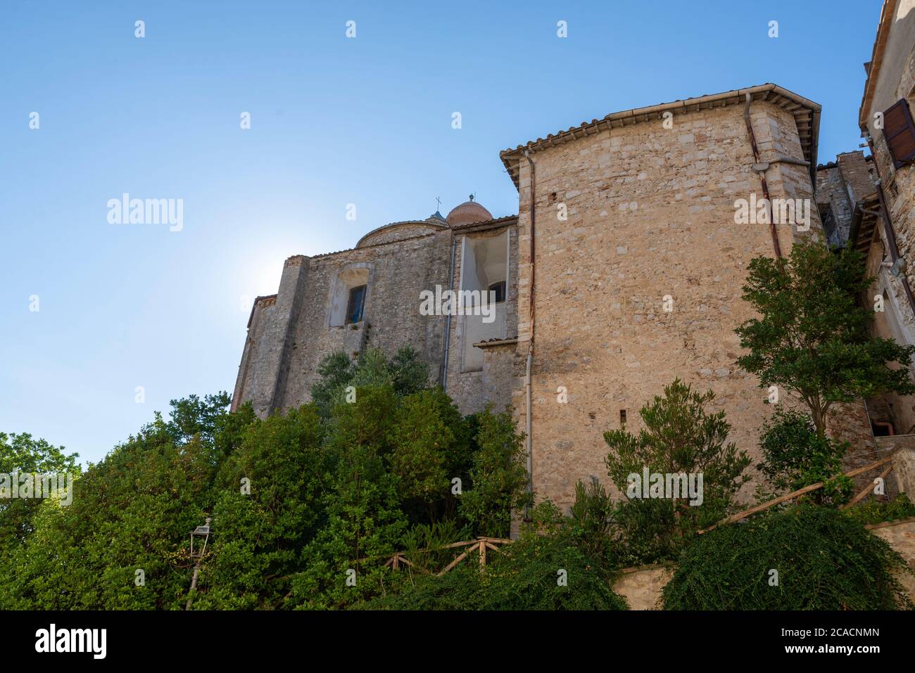 amelia,italy august 05 2020:architecture of streets and buildings in ...