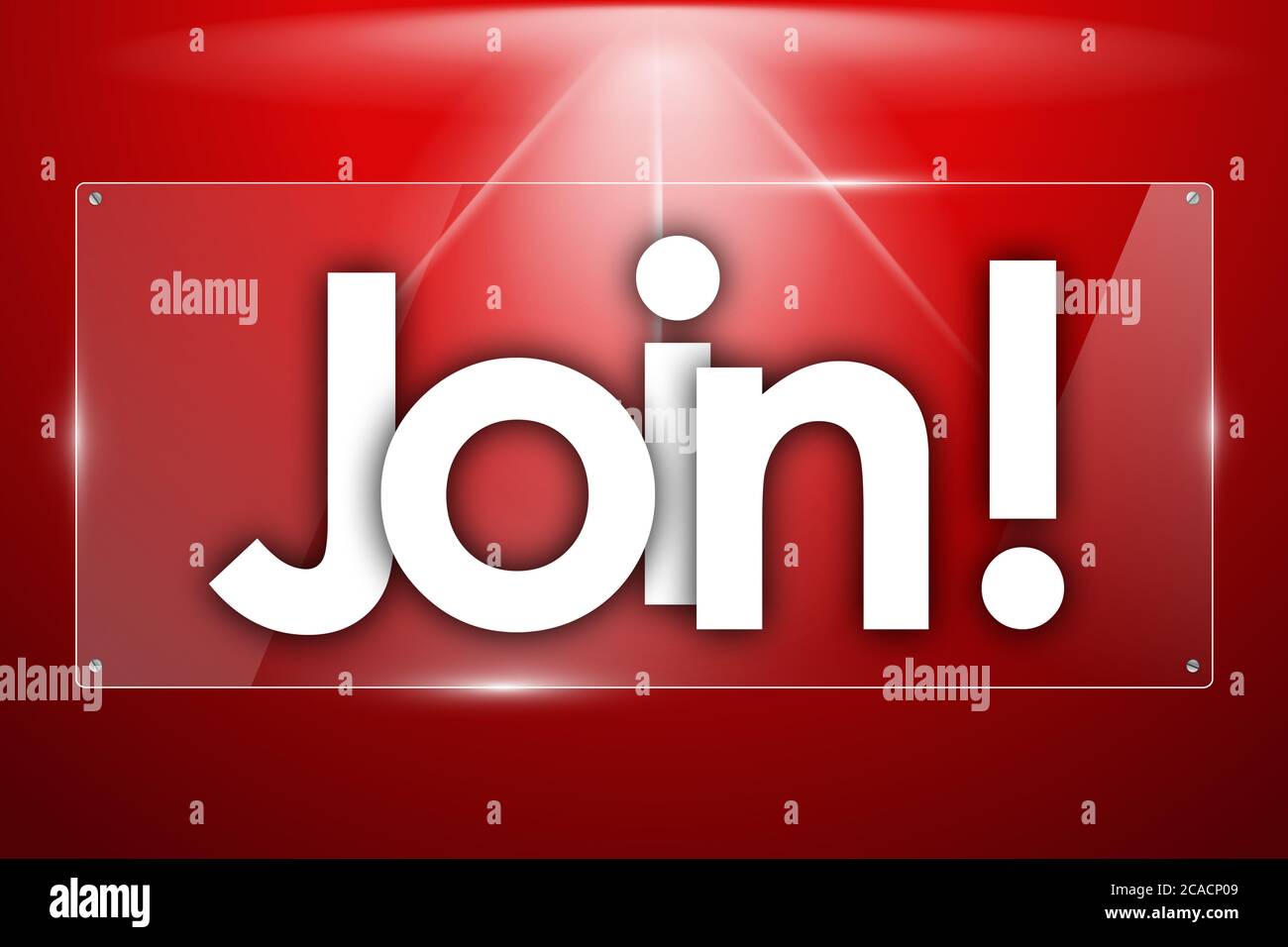 join word in transparent glass shapes Stock Photo - Alamy