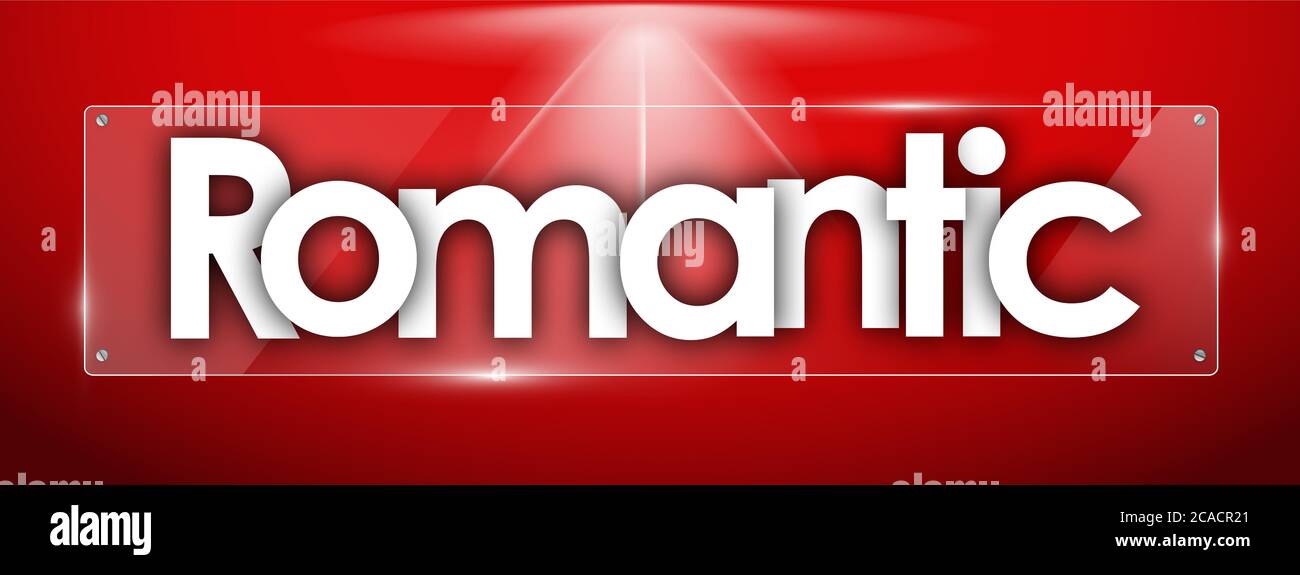 Romantic word hi-res stock photography and images - Alamy