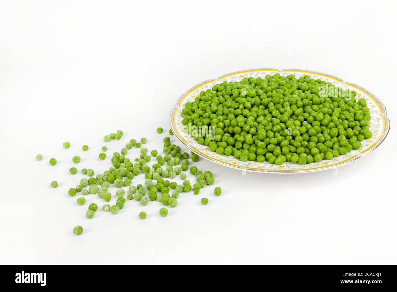 Raw frozen green peas Cut Out Stock Images & Pictures - Alamy