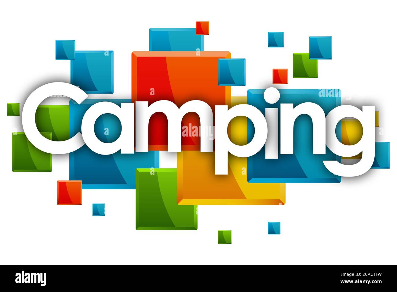 Camping words hi-res stock photography and images - Alamy