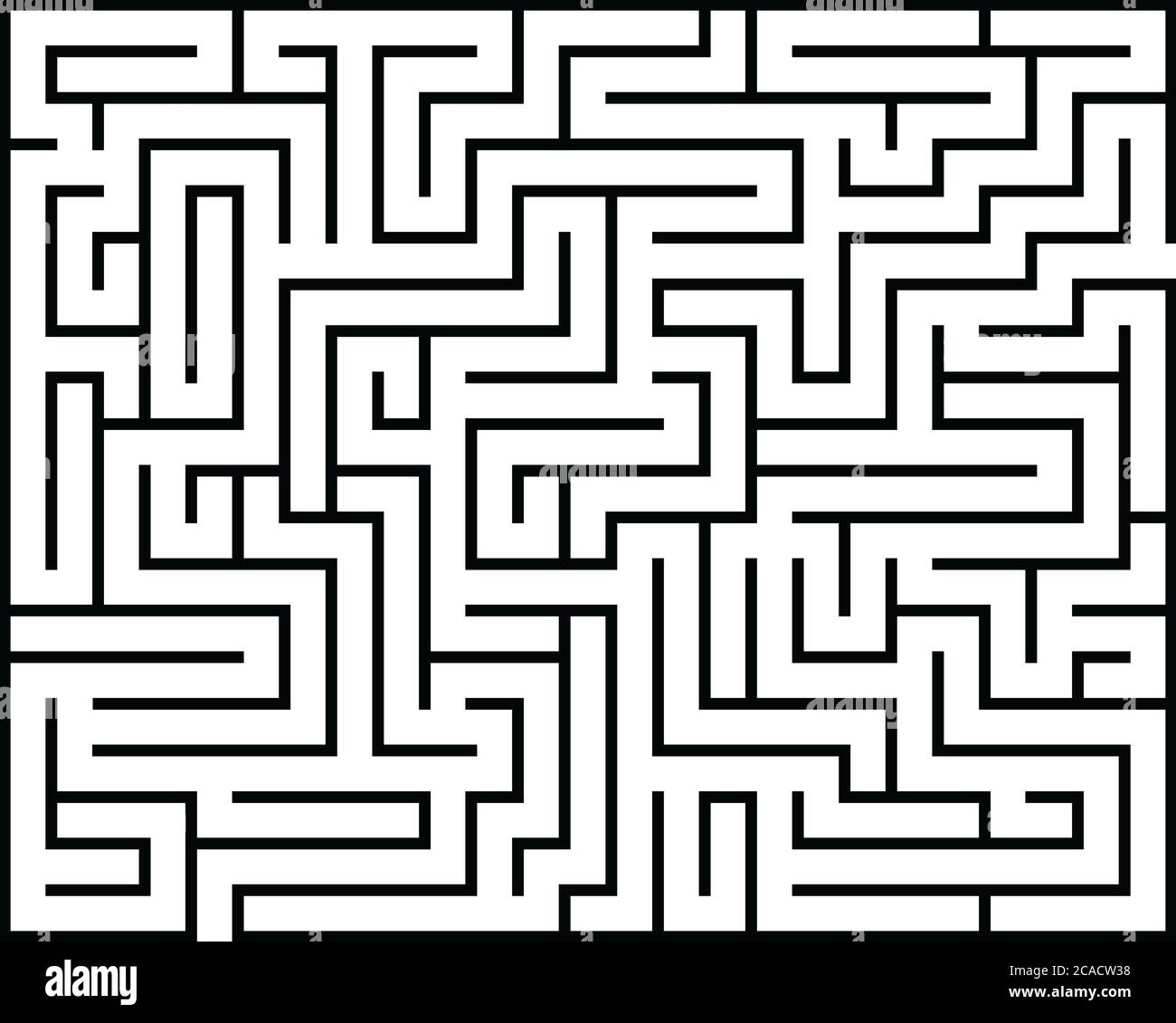 Simple square maze isolated on hi-res stock photography and images - Alamy