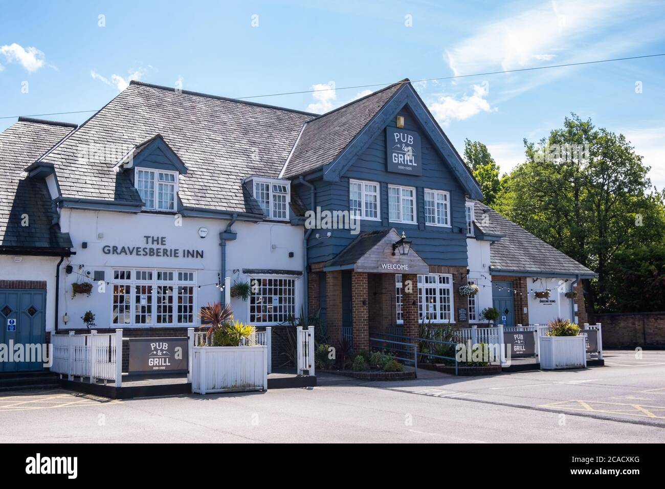 Exterior of The Gravesberie Inn pub and grill in Greasby Wirral May ...