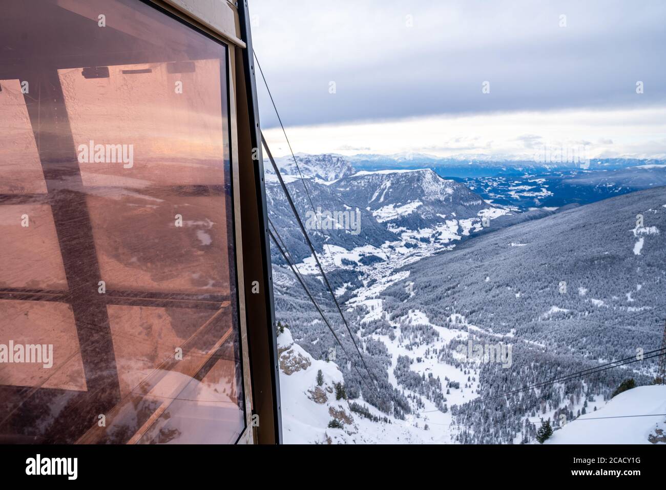 Mesmerizing view of beautiful snow-capped mountains Stock Photo - Alamy