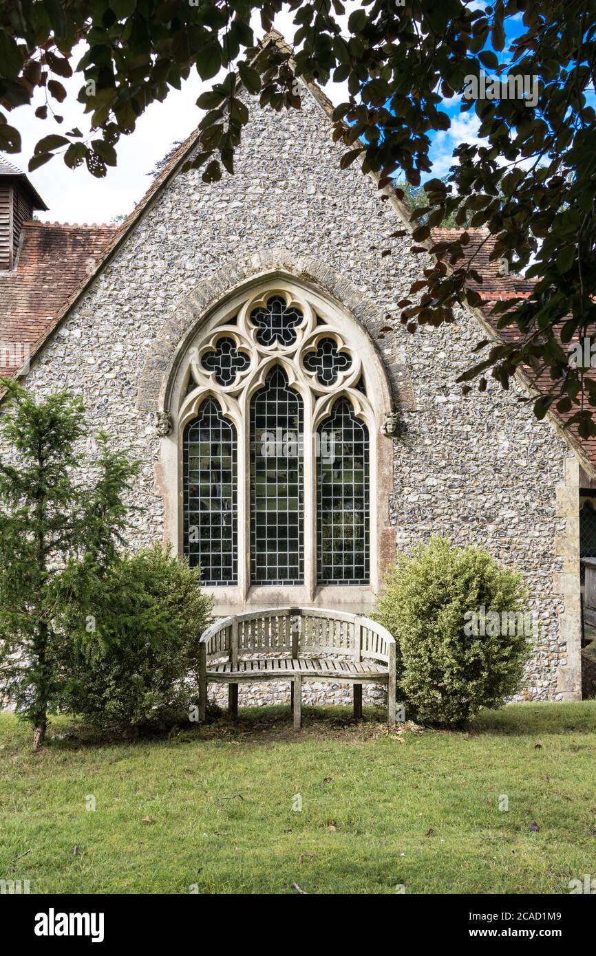 The churchyard and graveyard of St Simon and St Jude church in Bramdean ...