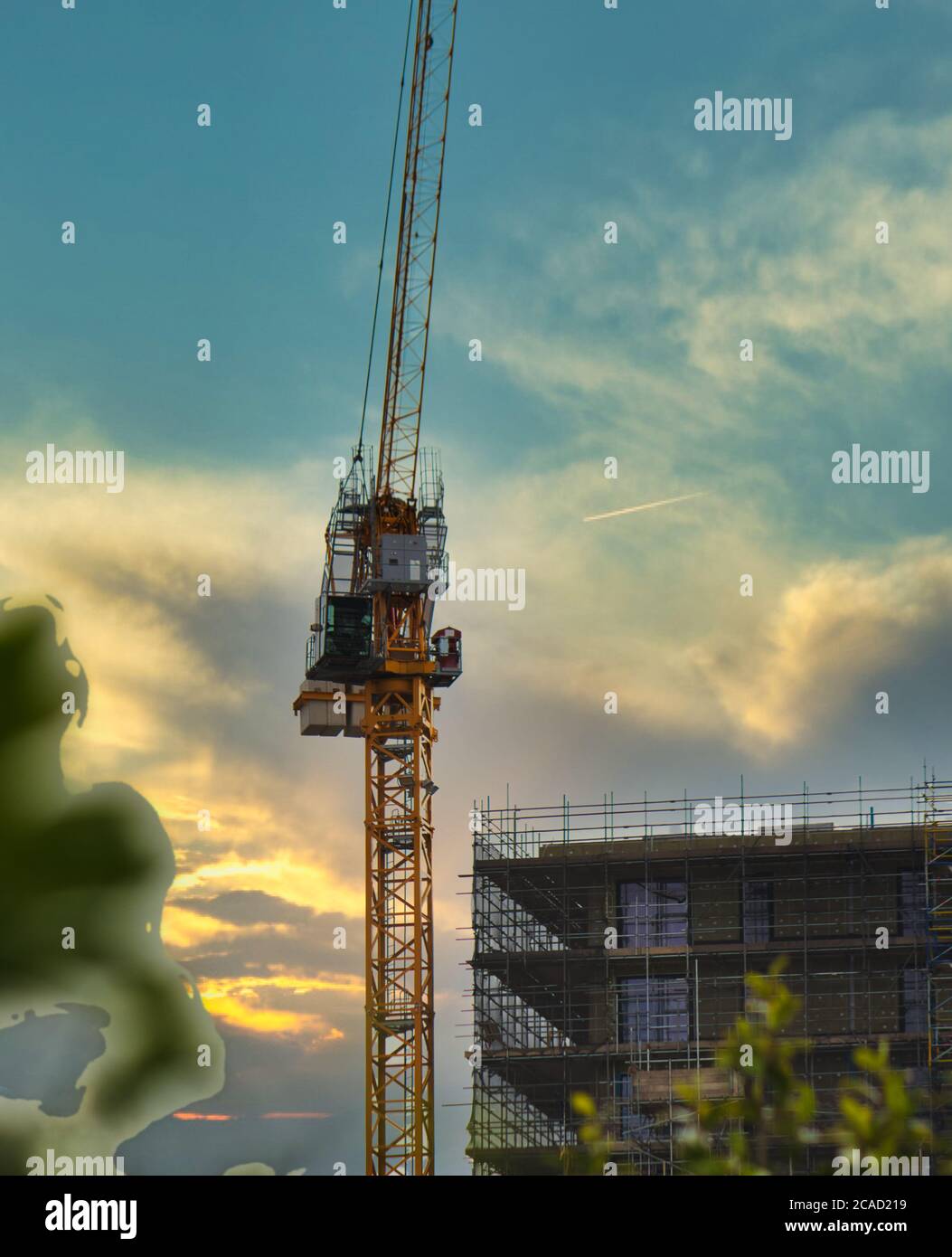 Crane In Harrow Stock Photo - Alamy