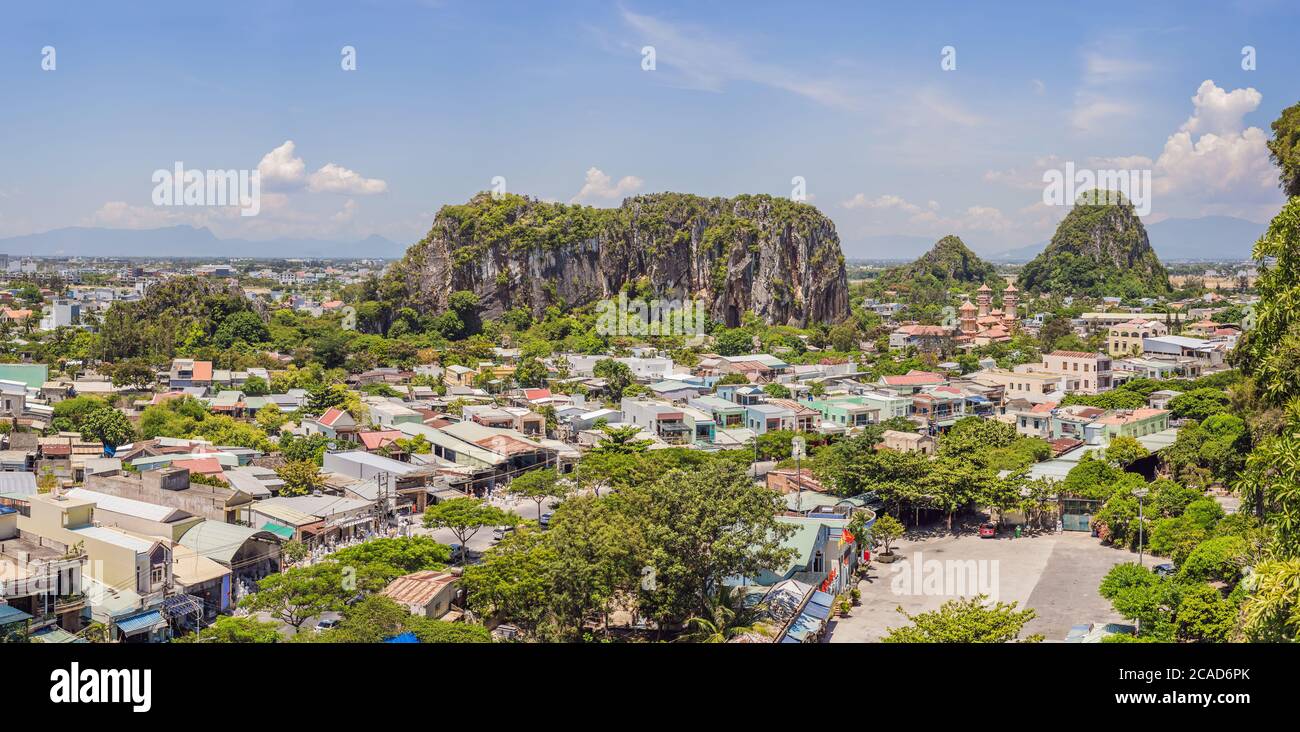 Beautiful Marble mountains and Da Nang, Vietnam Stock Photo - Alamy