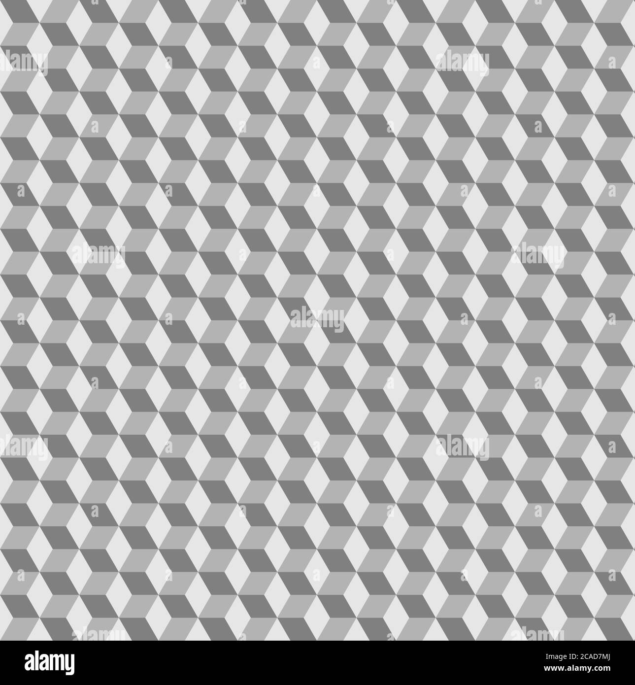 Abstract seamless background with cube decoration in greyscale Stock ...
