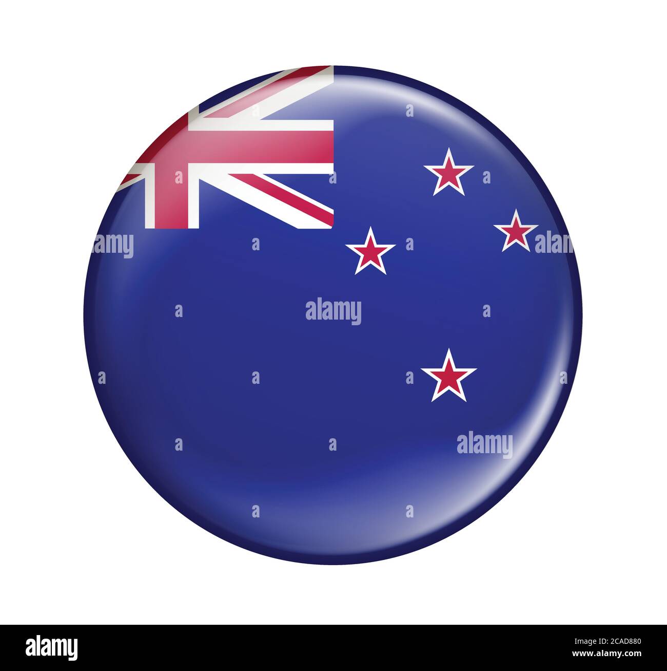 New Zealand flag icon isolated on white background.New Zealand flag ...