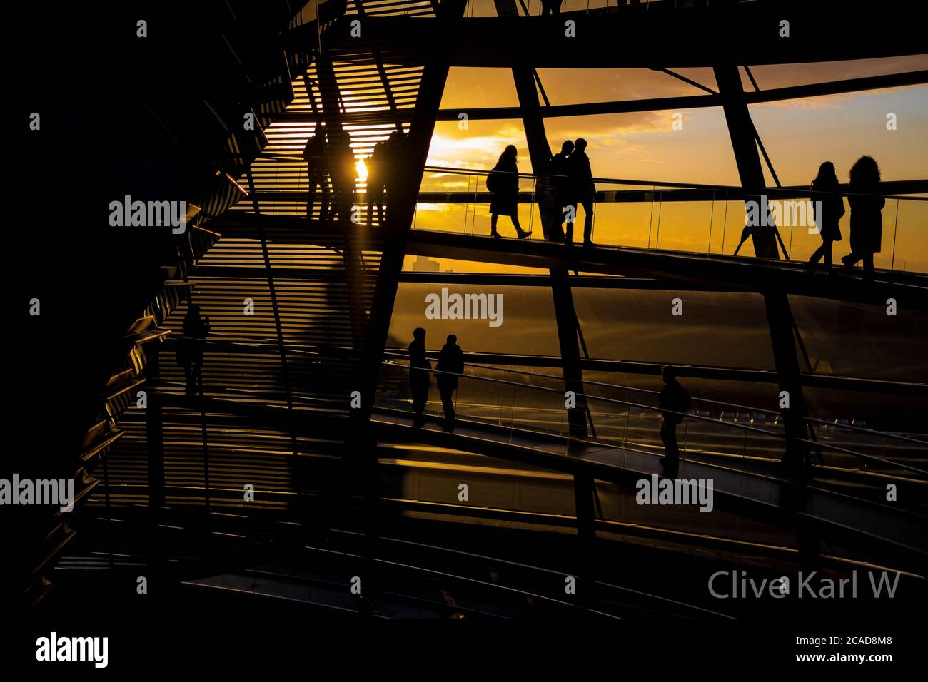 Sunset at the Reichstag Stock Photo - Alamy