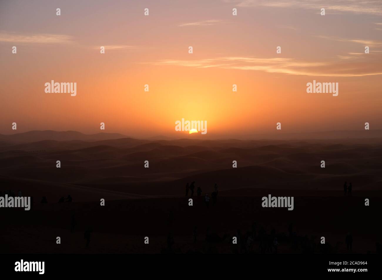 Sahara desert sand dunes sunset hi-res stock photography and images - Alamy