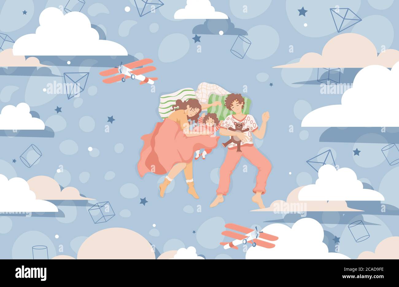 Father sleeping Stock Vector Images - Alamy