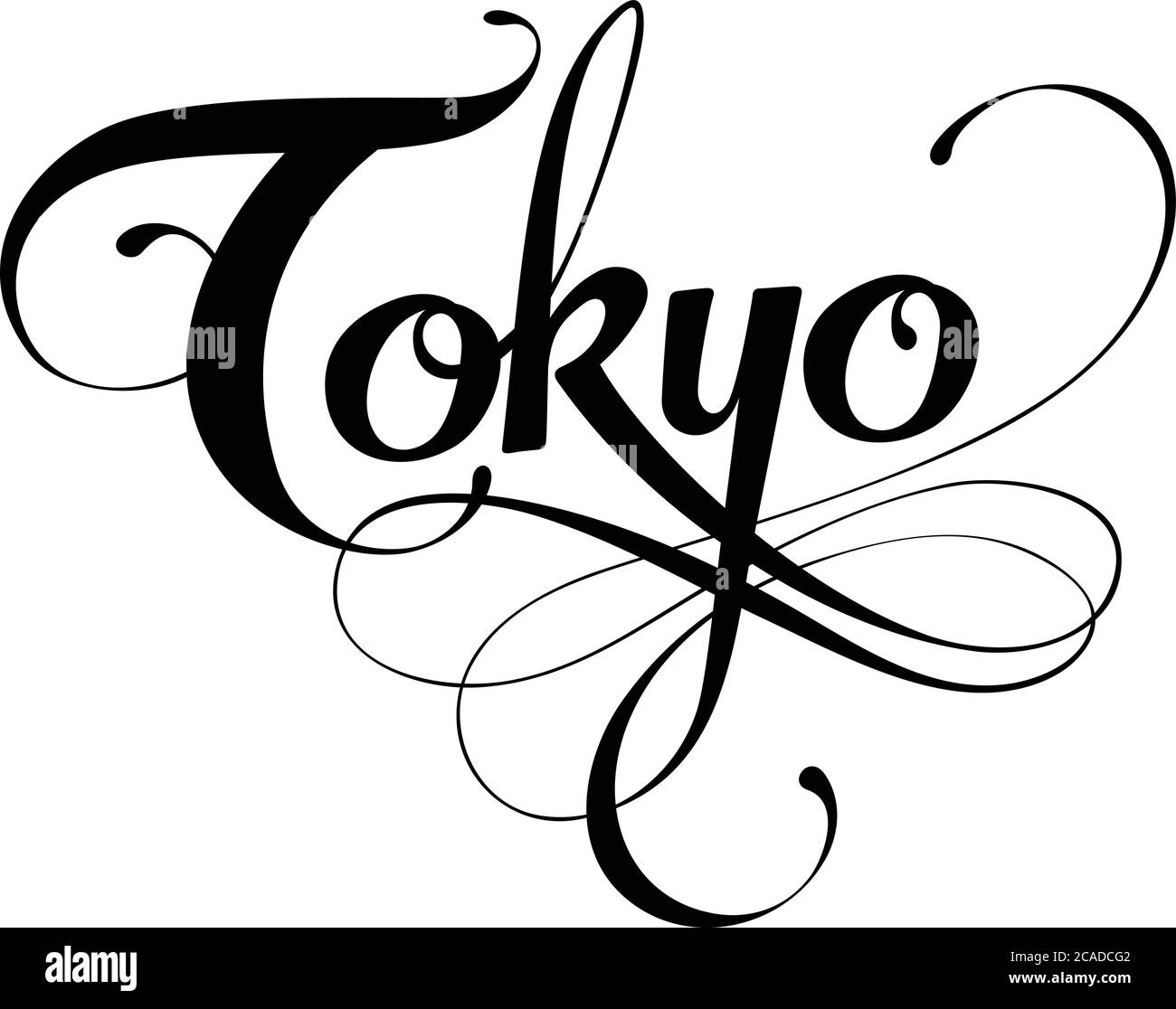 Custom calligraphy text Stock Vector Image & Art - Alamy