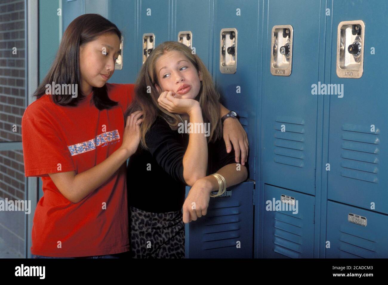 School kids usa lockers hi-res stock photography and images - Alamy