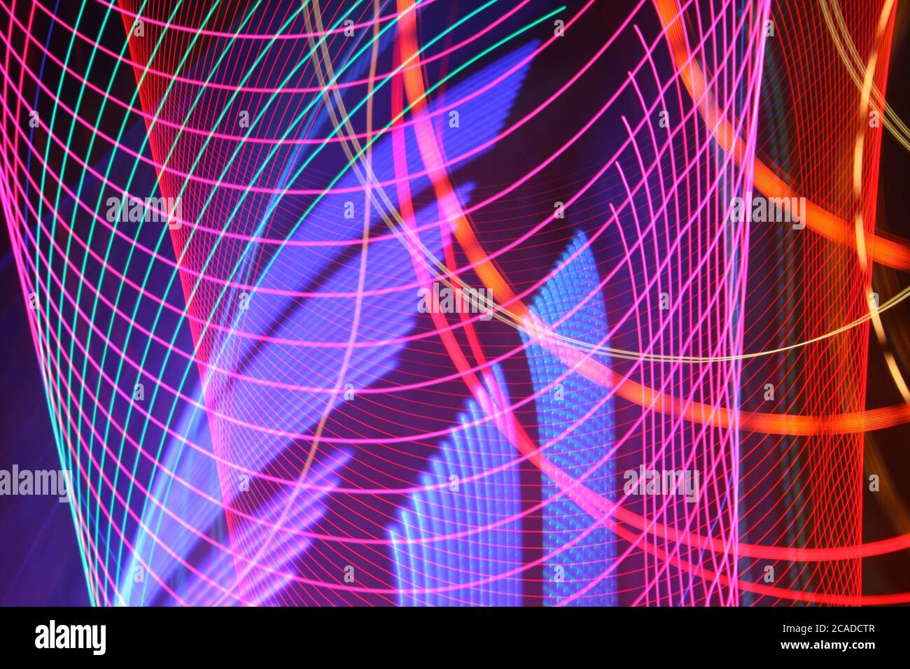 Blurred background with interlacing, refraction, and rotation effects ...