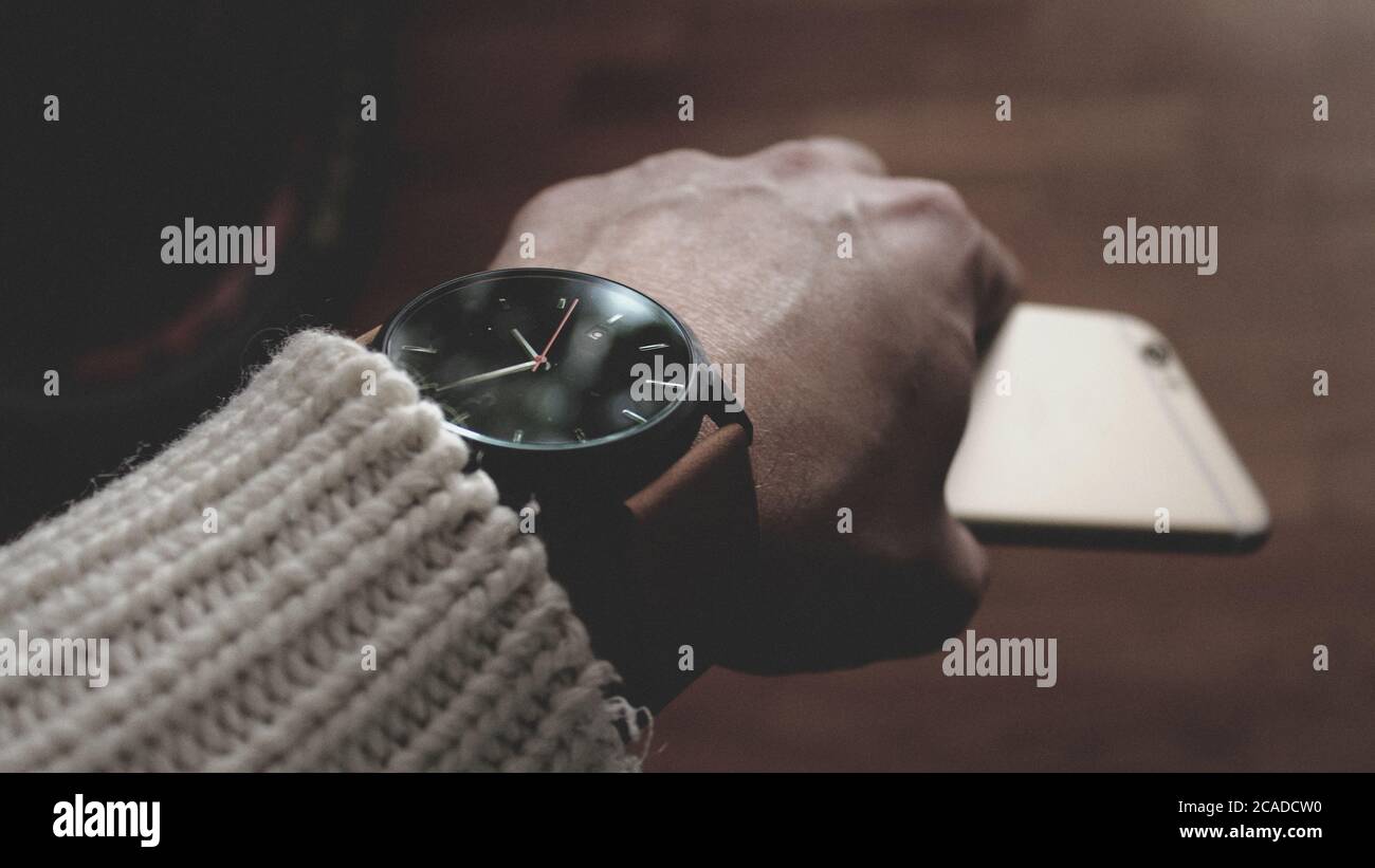 Man woman watch smartphone display hi-res stock photography and images ...