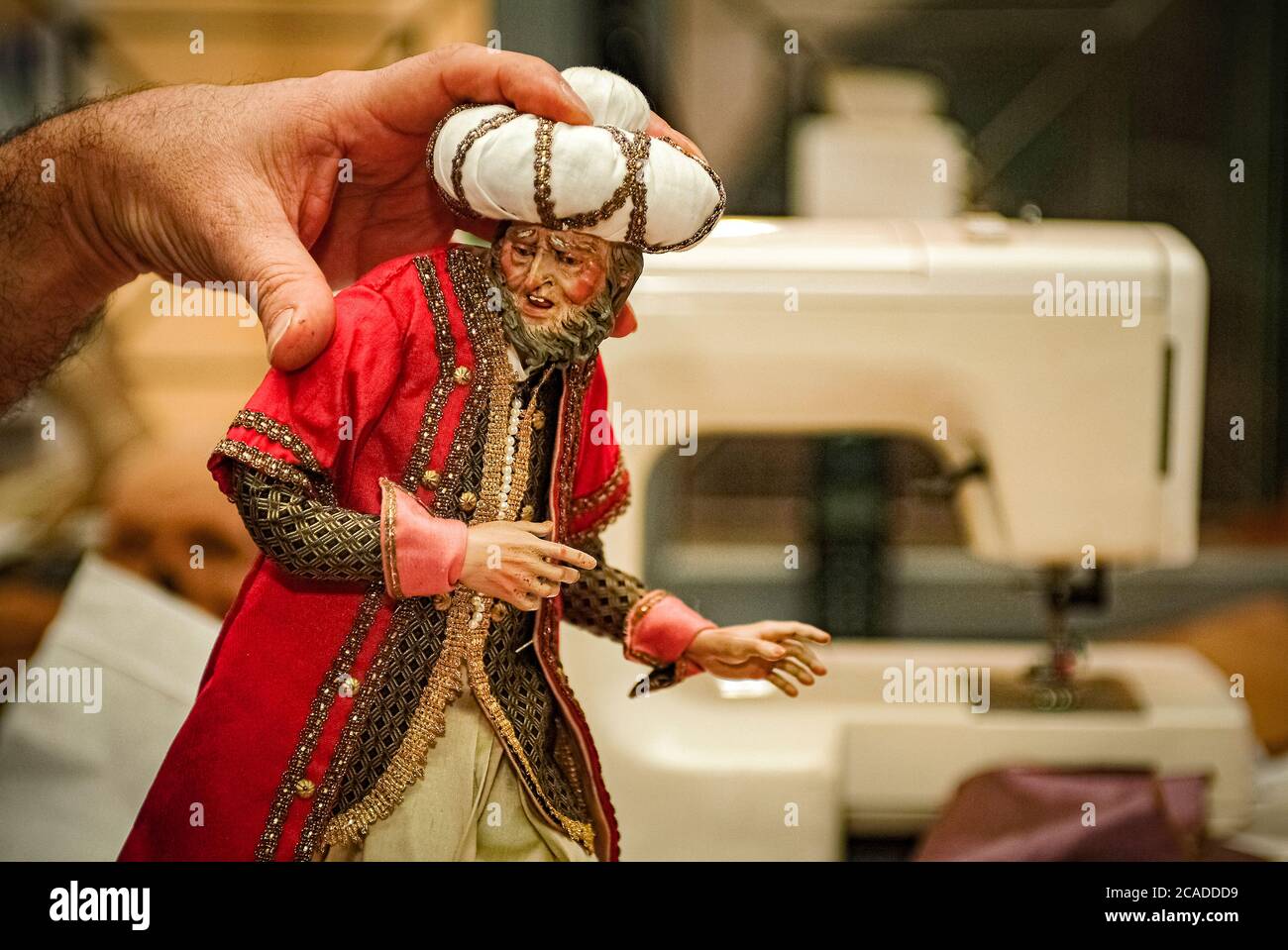 Italy Campania Naples Handicraft - creation of Neapolitan shepherds ...