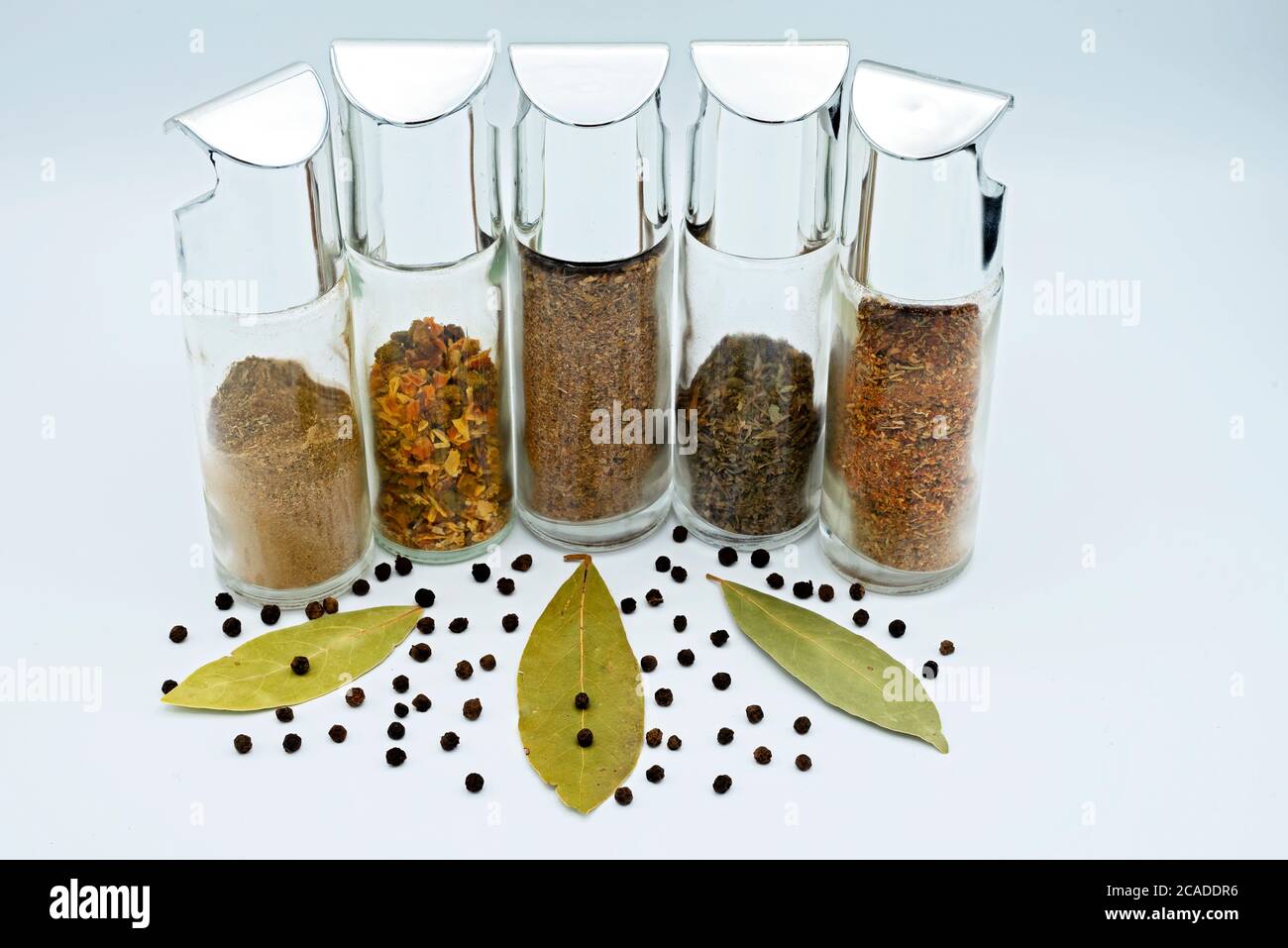 Glass containers with spices hi-res stock photography and images - Alamy