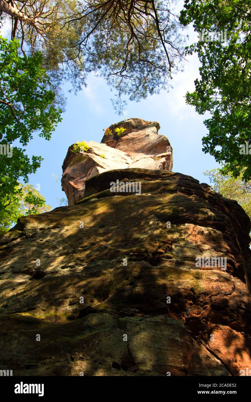 Sandstone rocks in the dahner felsenland hi-res stock photography and ...