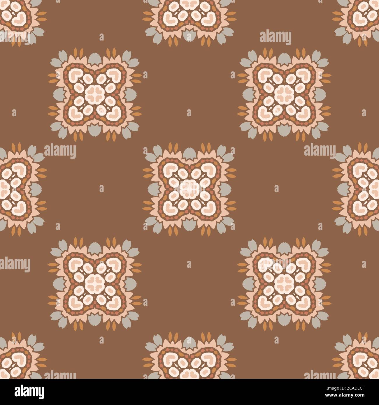 Seamless background folk art flower gender neutral baby pattern. Simple ...