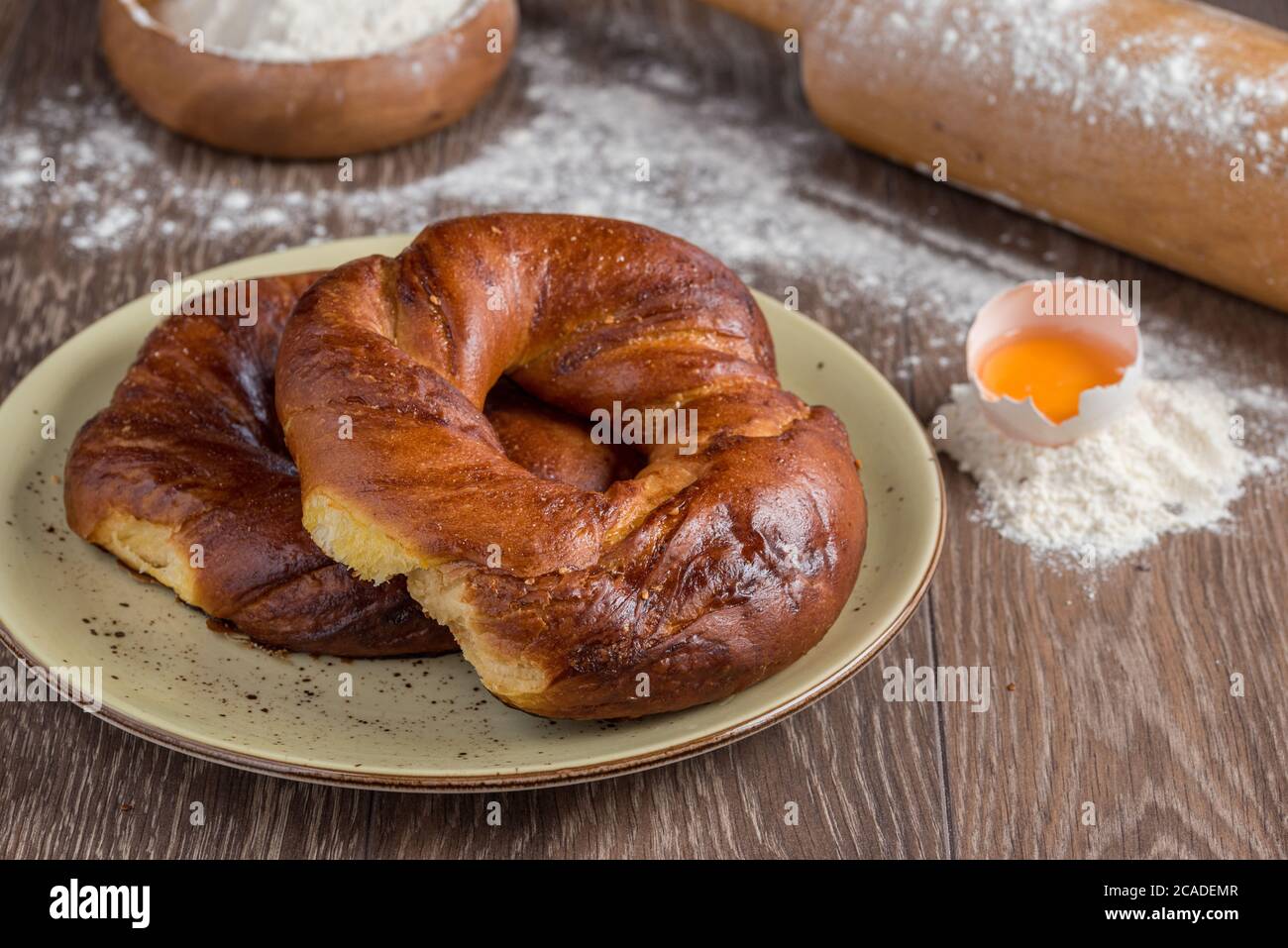 Turkish pastry product pogaca. Turkish Pastries; pogaca, borek, acma ...
