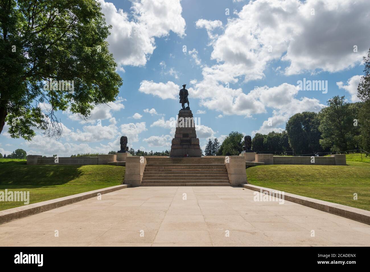 The 51st Highland Division Monument at Beaumont-Hamel, France Stock ...