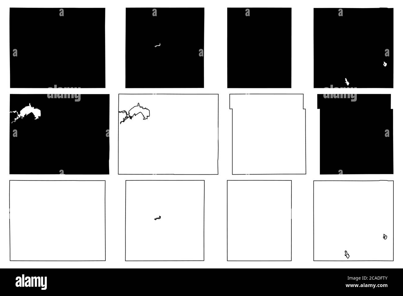 Ness outline map hi-res stock photography and images - Alamy