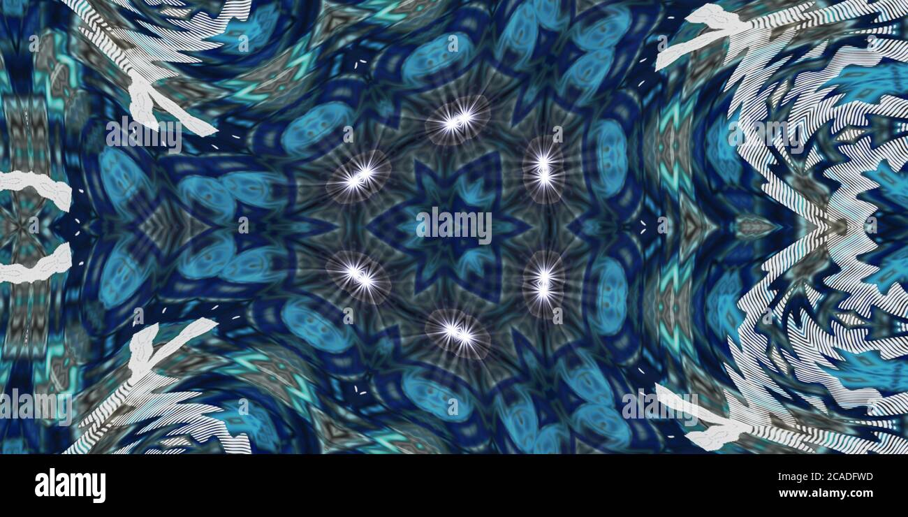 Royal blue Colorful seamless triangle patchwork pattern. Abstract hand ...