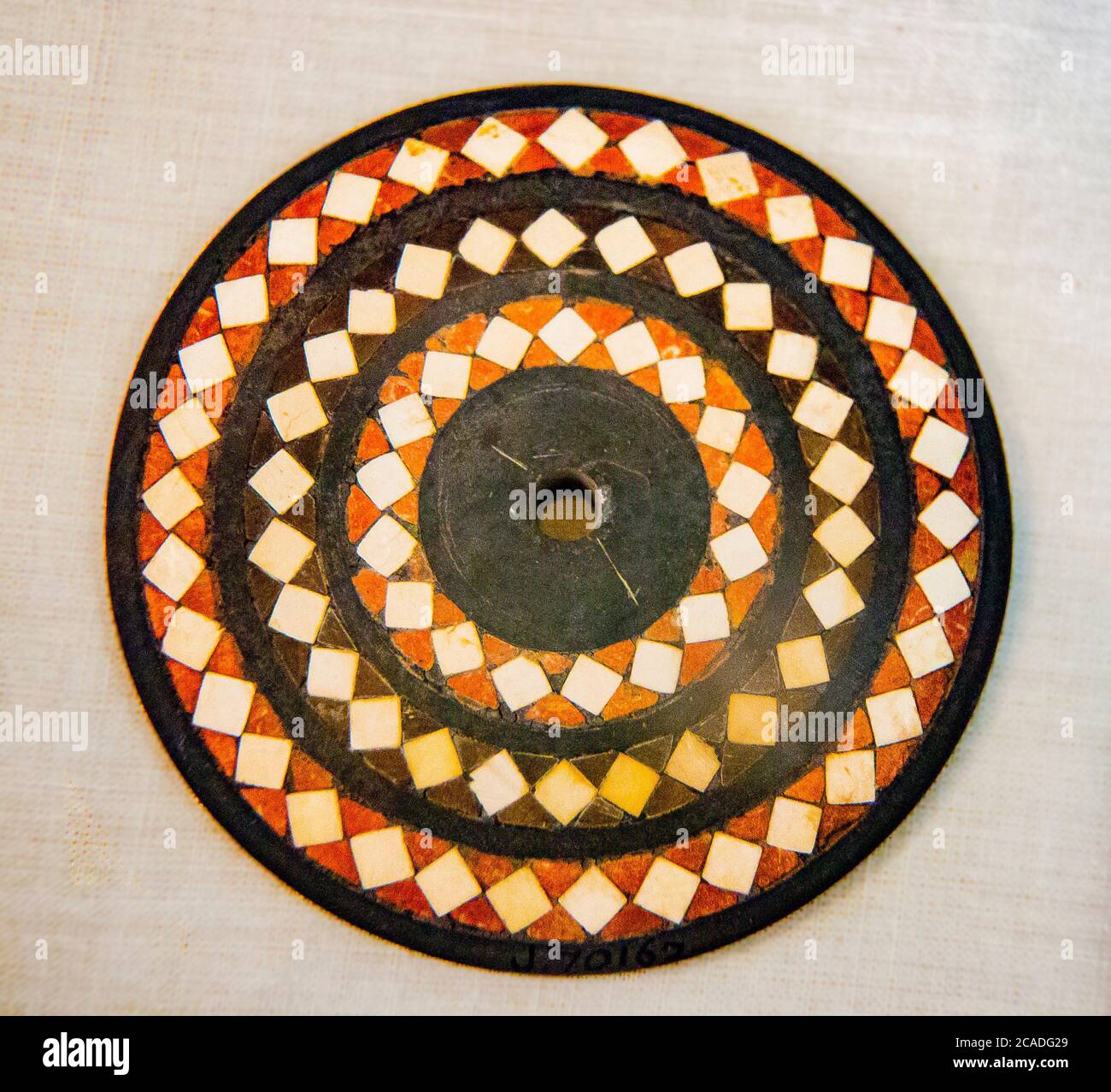 Egypt, Cairo, Egyptian Museum, spinning disk from the tomb of Hemaka ...