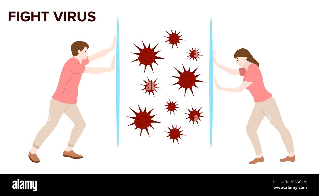 Fight against coronavirus Stock Vector Images - Alamy